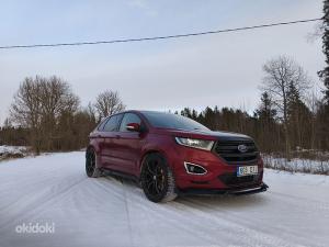 Sarkans Ford Edge 2016 Tallina, ar dzinēja tilpumu 2.00 L un nobraukumu 161 tūkst. km par 19499 €, foto 4 vietnē AUTOMOTO.COM.LV