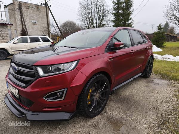 Red Ford Edge 2016 in Tallinn, with an engine capacity of 2.00 L and mileage of 161 thousand km for 19499 €, photo 10 on AUTOMOTO.COM.LV