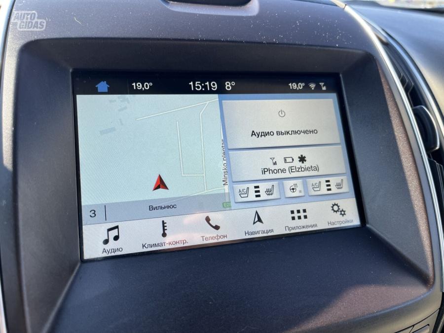 Red Ford Edge 2017 in Vilnius, with an engine capacity of 2.00 L and mileage of 206 thousand km for 12700 €, photo 20 on AUTOMOTO.COM.LV