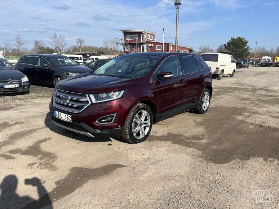 Red Ford Edge 2017 in Vilnius, with an engine capacity of 2.00 L and mileage of 206 thousand km for 12700 €, photo 25 on AUTOMOTO.COM.LV