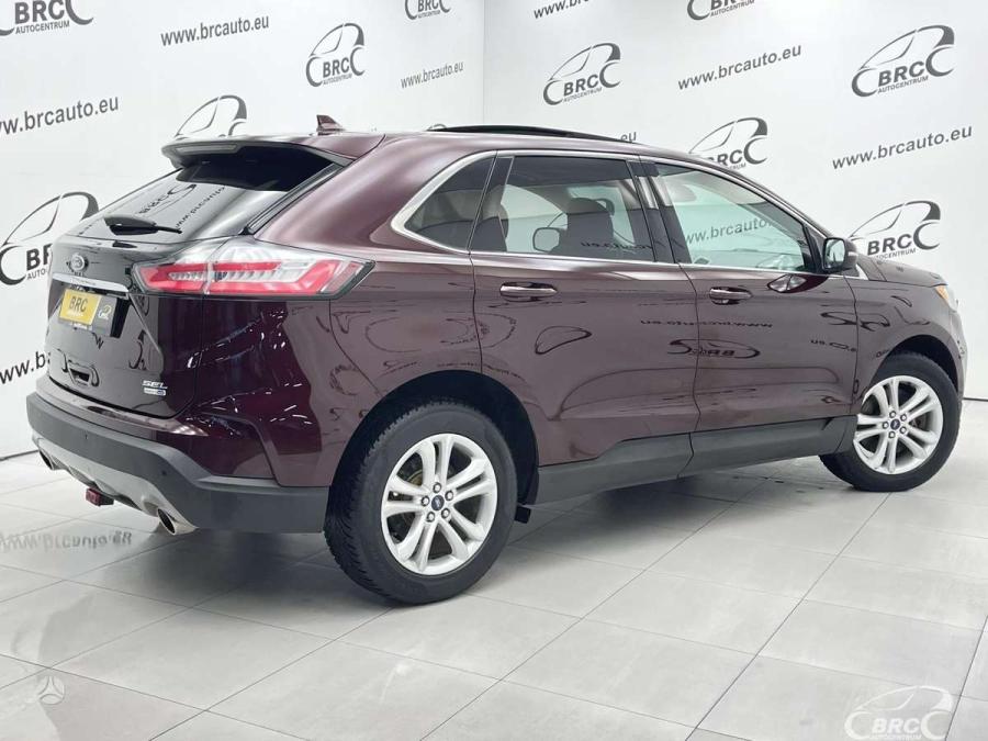 Red Ford Edge 2019 in Vilnius, with an engine capacity of 2.00 L and mileage of 86 thousand km for 16000 €, photo 4 on AUTOMOTO.COM.LV