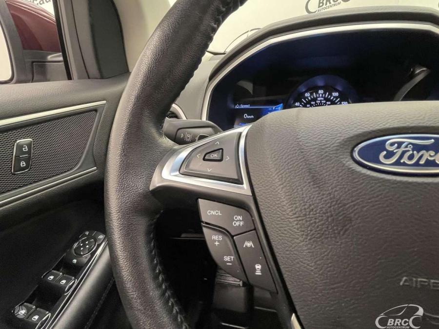 Red Ford Edge 2019 in Vilnius, with an engine capacity of 2.00 L and mileage of 86 thousand km for 16000 €, photo 32 on AUTOMOTO.COM.LV
