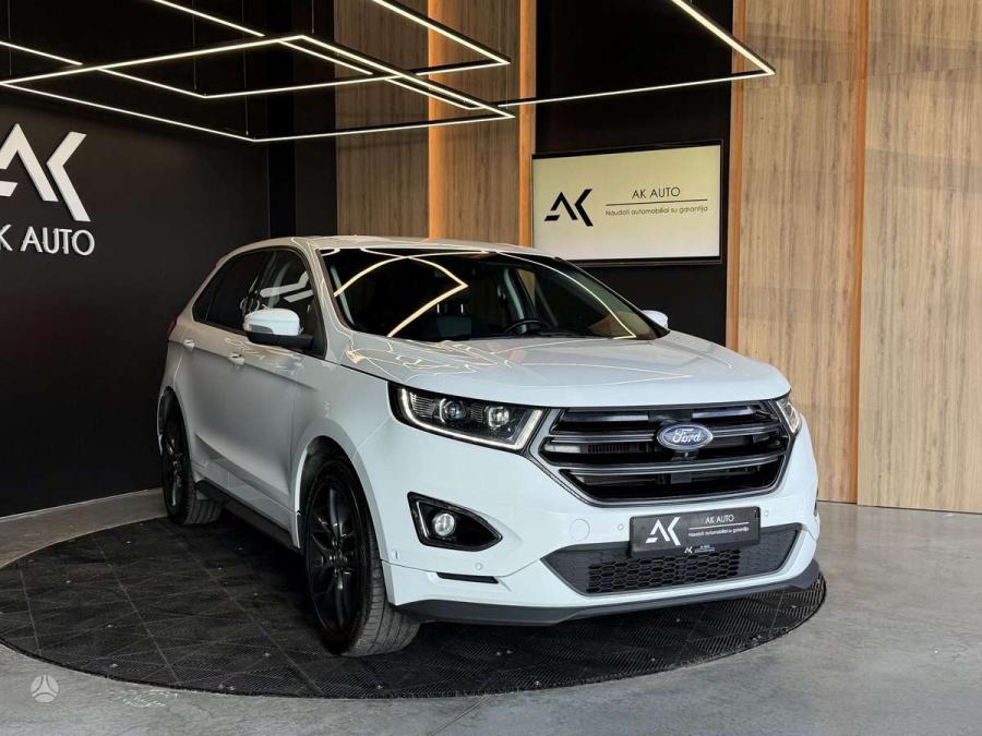 White Ford Edge 2016 in Kaunas, with an engine capacity of 2.00 L and mileage of 192 thousand km for 15990 €, photo 4 on AUTOMOTO.COM.LV