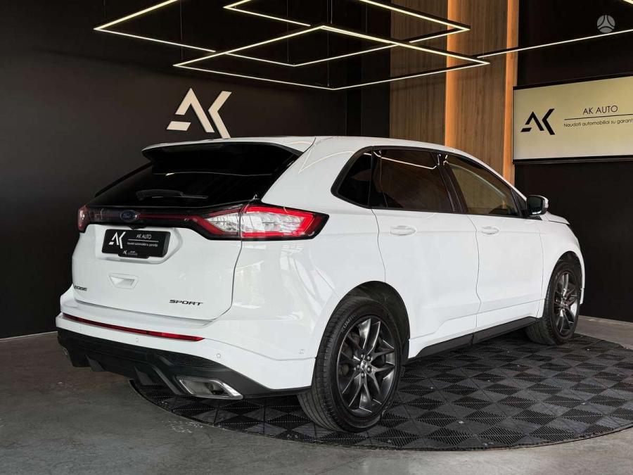 White Ford Edge 2016 in Kaunas, with an engine capacity of 2.00 L and mileage of 192 thousand km for 15990 €, photo 13 on AUTOMOTO.COM.LV