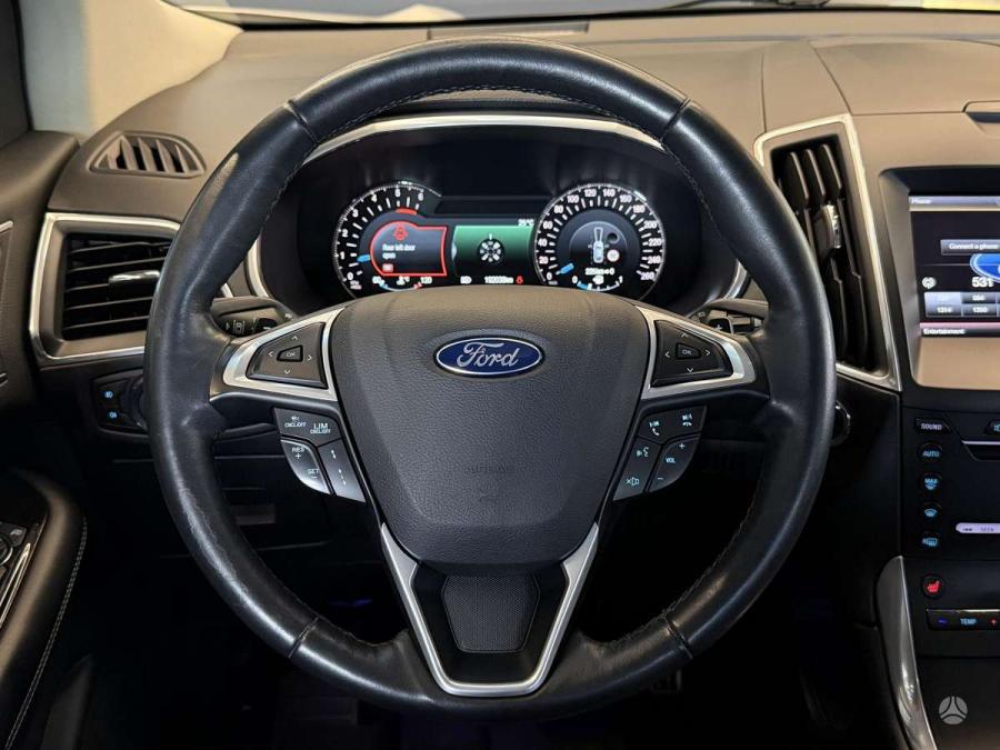 White Ford Edge 2016 in Kaunas, with an engine capacity of 2.00 L and mileage of 192 thousand km for 15990 €, photo 15 on AUTOMOTO.COM.LV