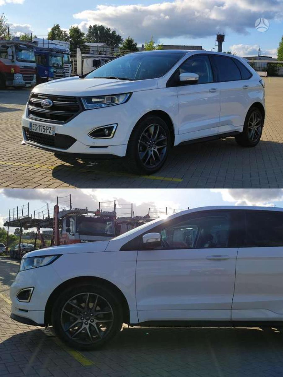 White Ford Edge 2016 in Taurage, with an engine capacity of 2.00 L and mileage of 184 thousand km for 13200 €, photo 10 on AUTOMOTO.COM.LV