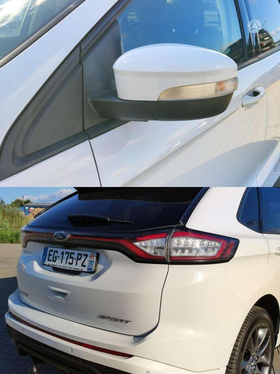 White Ford Edge 2016 in Taurage, with an engine capacity of 2.00 L and mileage of 184 thousand km for 13200 €, photo 11 on AUTOMOTO.COM.LV