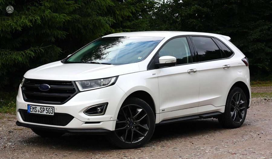 White Ford Edge 2017 in Kretinga, with an engine capacity of 2.00 L and mileage of 240 thousand km for 9499 €, photo 8 on AUTOMOTO.COM.LV