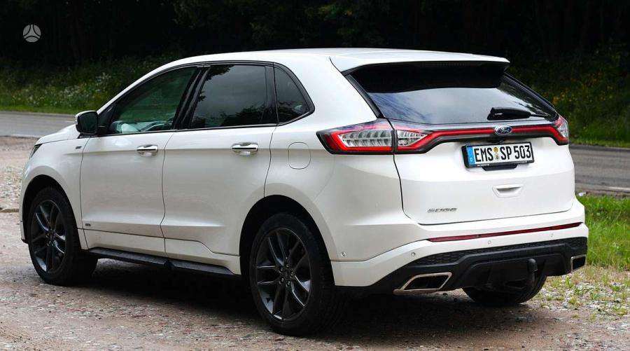 White Ford Edge 2017 in Kretinga, with an engine capacity of 2.00 L and mileage of 240 thousand km for 9499 €, photo 13 on AUTOMOTO.COM.LV
