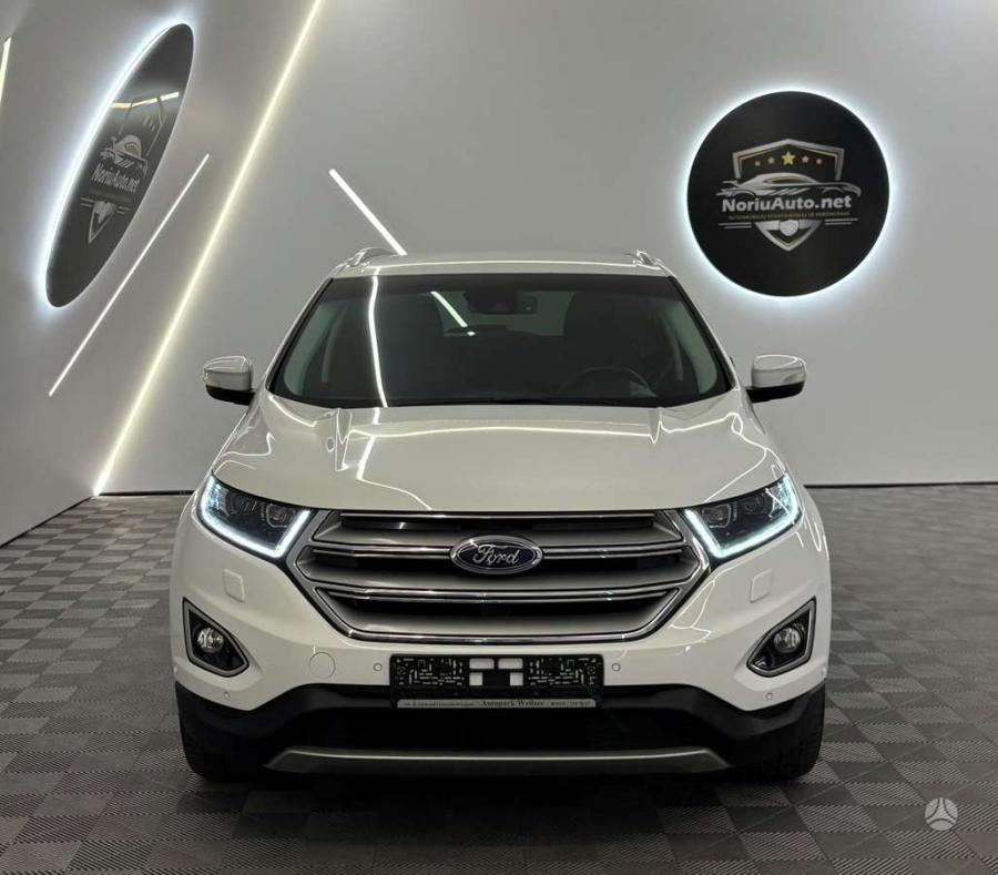 White Ford Edge 2017 in Marijampole, with an engine capacity of 2.00 L and mileage of 192 thousand km for 13650 €, photo 7 on AUTOMOTO.COM.LV