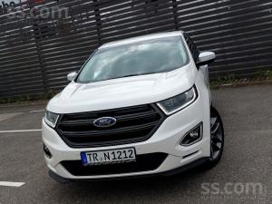 White Ford Edge 2018 in Riga, with an engine capacity of 2.00 L and mileage of 122 thousand km for 24500 €, photo 1 on AUTOMOTO.COM.LV