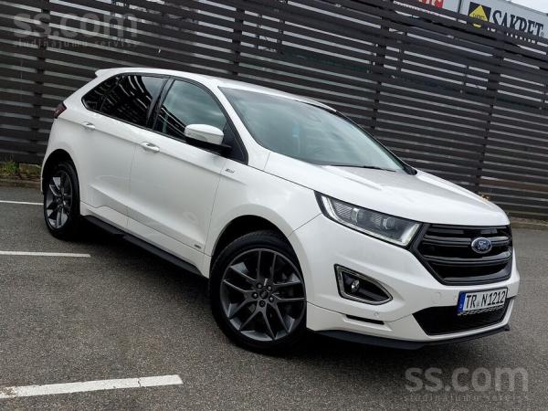White Ford Edge 2018 in Riga, with an engine capacity of 2.00 L and mileage of 122 thousand km for 24500 €, photo 4 on AUTOMOTO.COM.LV