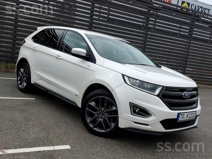 White Ford Edge 2018 in Riga, with an engine capacity of 2.00 L and mileage of 122 thousand km for 24500 €, photo 4 on AUTOMOTO.COM.LV