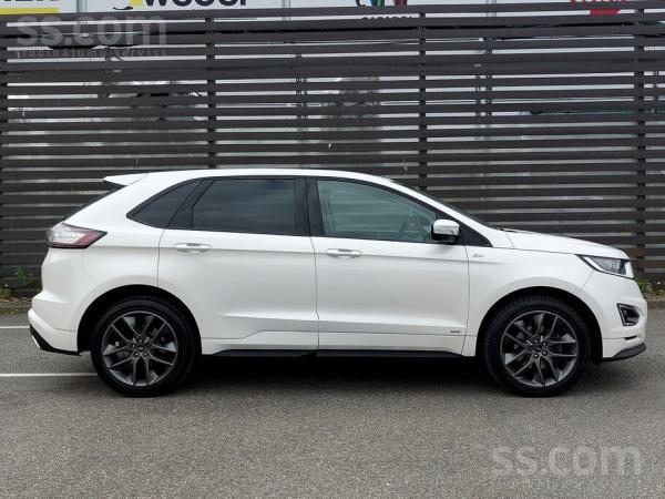 White Ford Edge 2018 in Riga, with an engine capacity of 2.00 L and mileage of 122 thousand km for 24500 €, photo 7 on AUTOMOTO.COM.LV