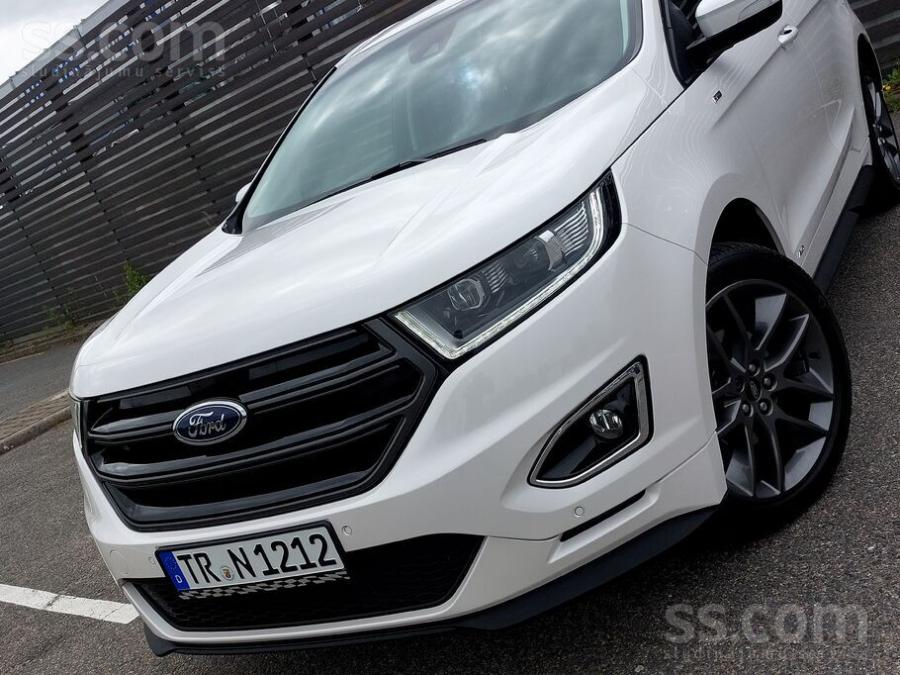 White Ford Edge 2018 in Riga, with an engine capacity of 2.00 L and mileage of 122 thousand km for 24500 €, photo 28 on AUTOMOTO.COM.LV