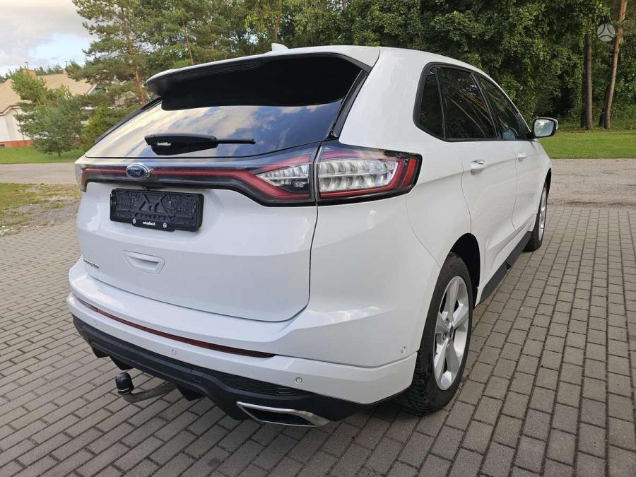 White Ford Edge 2018 in Ukmerge, with an engine capacity of 2.00 L and mileage of 244 thousand km for 13300 €, photo 13 on AUTOMOTO.COM.LV