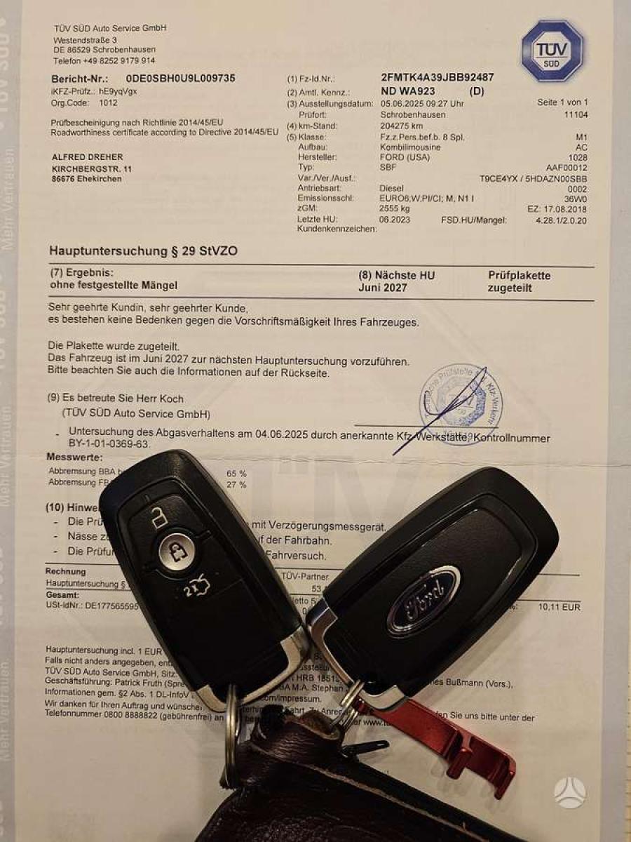 White Ford Edge 2018 in Ukmerge, with an engine capacity of 2.00 L and mileage of 244 thousand km for 13300 €, photo 28 on AUTOMOTO.COM.LV