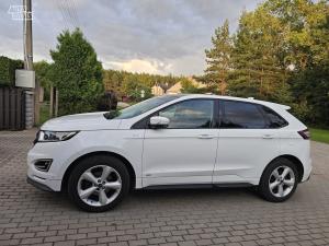 White Ford Edge 2018 in Ukmerge, with an engine capacity of 2.00 L and mileage of 244 thousand km for 12500 €, photo 8 on AUTOMOTO.COM.LV