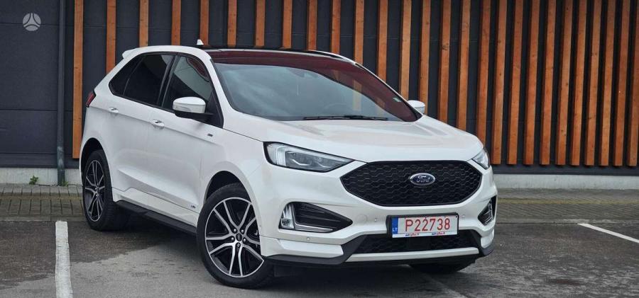 White Ford Edge 2019 in Klaipeda, with an engine capacity of 2.00 L and mileage of 187 thousand km for 19800 €, photo 8 on AUTOMOTO.COM.LV