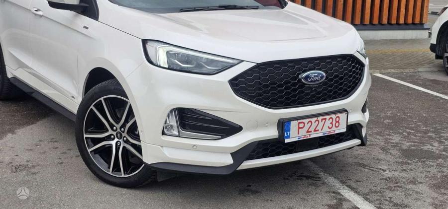 White Ford Edge 2019 in Klaipeda, with an engine capacity of 2.00 L and mileage of 187 thousand km for 19800 €, photo 9 on AUTOMOTO.COM.LV