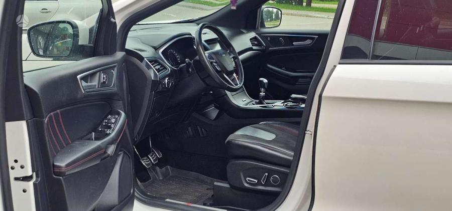 White Ford Edge 2019 in Klaipeda, with an engine capacity of 2.00 L and mileage of 187 thousand km for 19800 €, photo 15 on AUTOMOTO.COM.LV