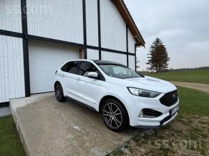 White Ford Edge 2019 in Riga, with an engine capacity of 2.00 L and mileage of 110 thousand km for 21000 €, photo  on AUTOMOTO.COM.LV
