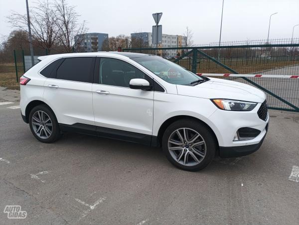 White Ford Edge 2022 in Klaipeda, with an engine capacity of 2.00 L and mileage of 95 thousand km for 18800 €, photo 1 on AUTOMOTO.COM.LV