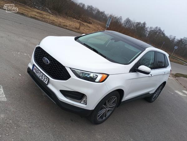 White Ford Edge 2022 in Klaipeda, with an engine capacity of 2.00 L and mileage of 95 thousand km for 18800 €, photo 2 on AUTOMOTO.COM.LV