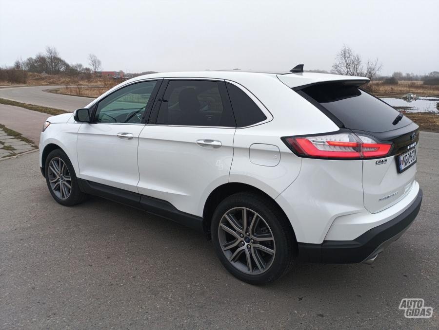 White Ford Edge 2022 in Klaipeda, with an engine capacity of 2.00 L and mileage of 95 thousand km for 18800 €, photo 4 on AUTOMOTO.COM.LV