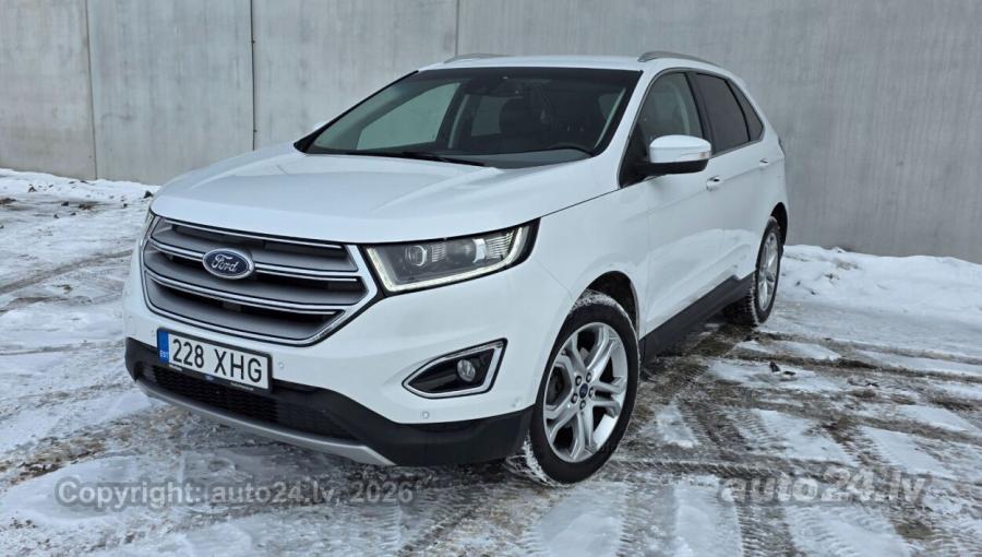 White Ford Edge 2016 in Tallinn, with an engine capacity of 2.00 L and mileage of 163 thousand km for 15500 €, photo 1 on AUTOMOTO.COM.LV
