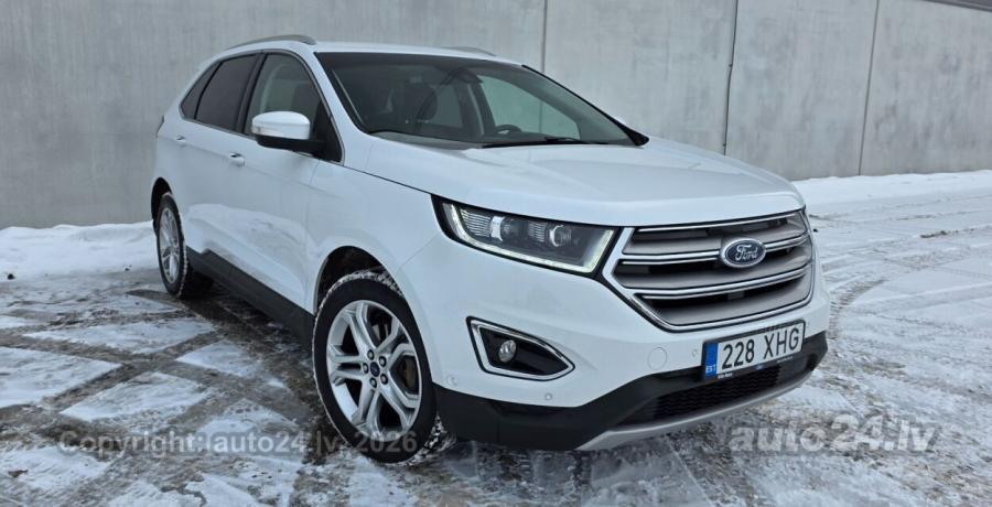 White Ford Edge 2016 in Tallinn, with an engine capacity of 2.00 L and mileage of 163 thousand km for 15500 €, photo 4 on AUTOMOTO.COM.LV