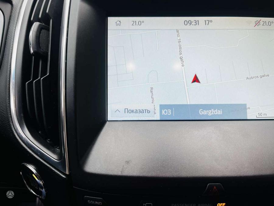 Dzeltens Ford Edge 2017 Gargždai, ar dzinēja tilpumu 3.50 L un nobraukumu 70 tūkst. km par 18500 €, foto 9 vietnē AUTOMOTO.COM.LV