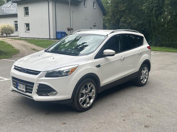 White Ford Escape 2014 in Alytus, with an engine capacity of 2.00 L and mileage of 108 thousand km for 8300 €, photo 3 on AUTOMOTO.COM.LV