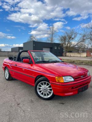 Red Ford Escort 1992 in Ogre, with an engine capacity of 1.60 L and mileage of 126 thousand km for 2150 €, photo  on AUTOMOTO.COM.LV