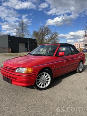 Red Ford Escort 1992 in Ogre, with an engine capacity of 1.60 L and mileage of 126 thousand km for 2150 €, photo 5 on AUTOMOTO.COM.LV
