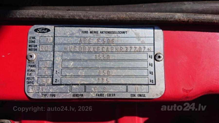 Красный Форд Эскорт 1992 в Пярну, объемом двигателя 1.80 л и пробегом 82 тыс. км за 1490 €, фото 8 на AUTOMOTO.COM.LV