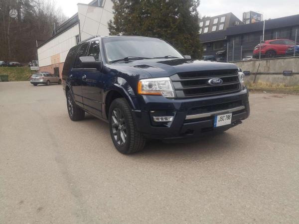 Zils Ford Expedition 2017 Viļņa, ar dzinēja tilpumu 3.50 L un nobraukumu 150 tūkst. km par 10999 €, foto 1 vietnē AUTOMOTO.COM.LV