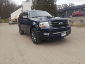 Blue Ford Expedition 2017 in Vilnius, with an engine capacity of 3.50 L and mileage of 150 thousand km for 10999 €, photo  on AUTOMOTO.COM.LV