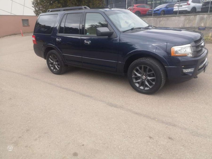 Blue Ford Expedition 2017 in Vilnius, with an engine capacity of 3.50 L and mileage of 150 thousand km for 10999 €, photo 7 on AUTOMOTO.COM.LV