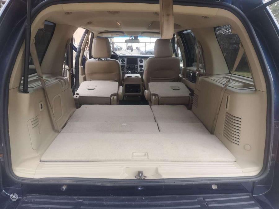 Blue Ford Expedition 2017 in Vilnius, with an engine capacity of 3.50 L and mileage of 150 thousand km for 10999 €, photo 21 on AUTOMOTO.COM.LV