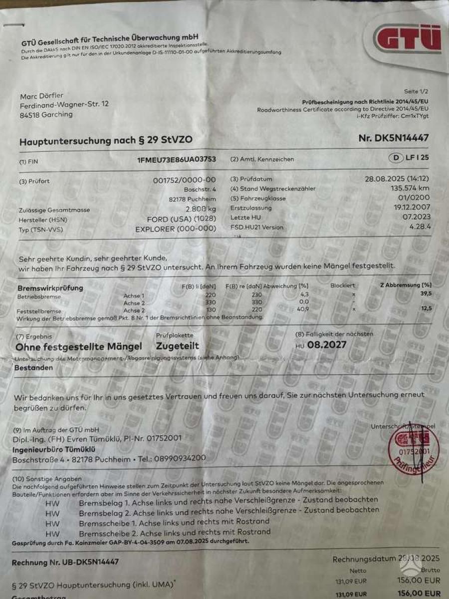 Melns Ford Explorer 2007 Šauļi, ar dzinēja tilpumu 0.40 L un nobraukumu 138 tūkst. km par 7100 €, foto 14 vietnē AUTOMOTO.COM.LV