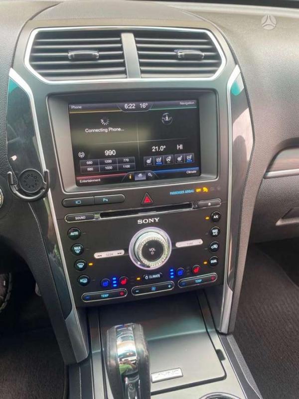 Melns Ford Explorer 2016 Alīta, ar dzinēja tilpumu 3.49 L un nobraukumu 110 tūkst. km par 16400 €, foto 7 vietnē AUTOMOTO.COM.LV