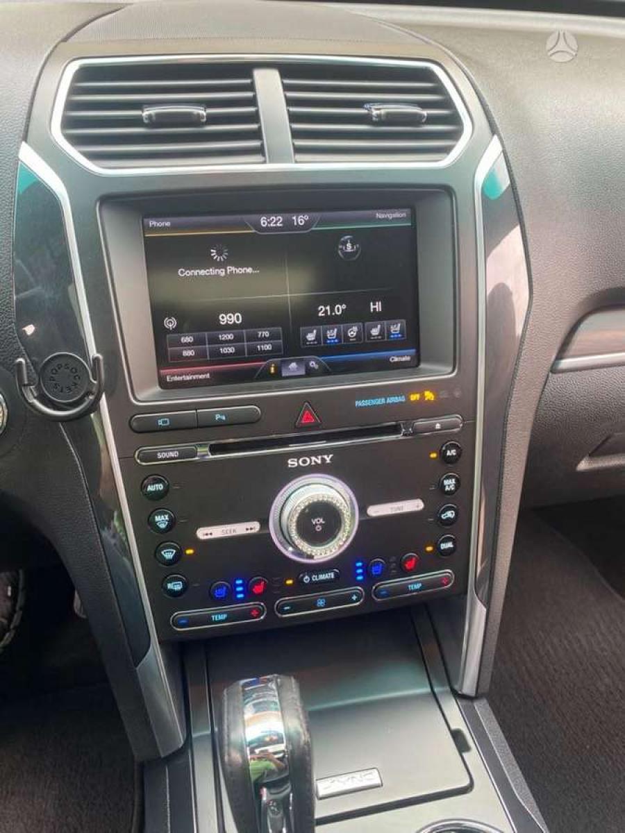 Melns Ford Explorer 2016 Alīta, ar dzinēja tilpumu 3.49 L un nobraukumu 110 tūkst. km par 16400 €, foto 7 vietnē AUTOMOTO.COM.LV