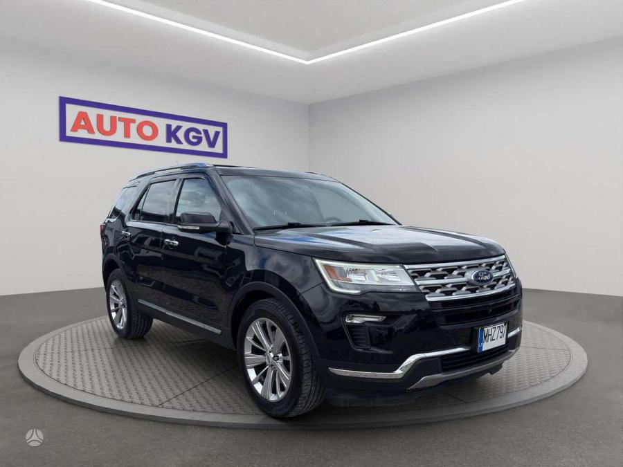 Black Ford Explorer 2019 in Kaunas, with an engine capacity of 3.50 L and mileage of 132 thousand km for 21499 €, photo 8 on AUTOMOTO.COM.LV