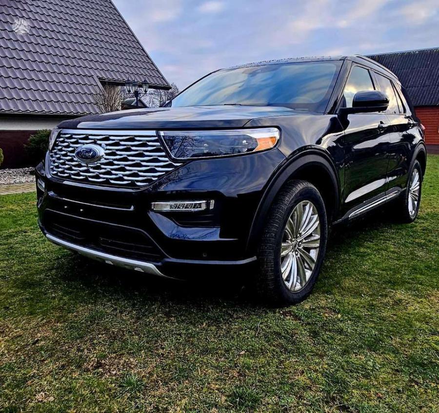Black Ford Explorer 2021 in Kalvarija, with an engine capacity of 3.34 L and mileage of 89 thousand km for 30000 €, photo 1 on AUTOMOTO.COM.LV