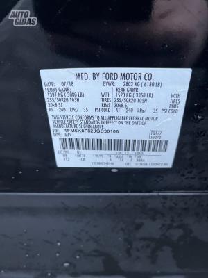 Ford Explorer 2018 Kauņa, ar dzinēja tilpumu 3.50 L un nobraukumu 53 tūkst. km par 20900 €, foto 24 vietnē AUTOMOTO.COM.LV