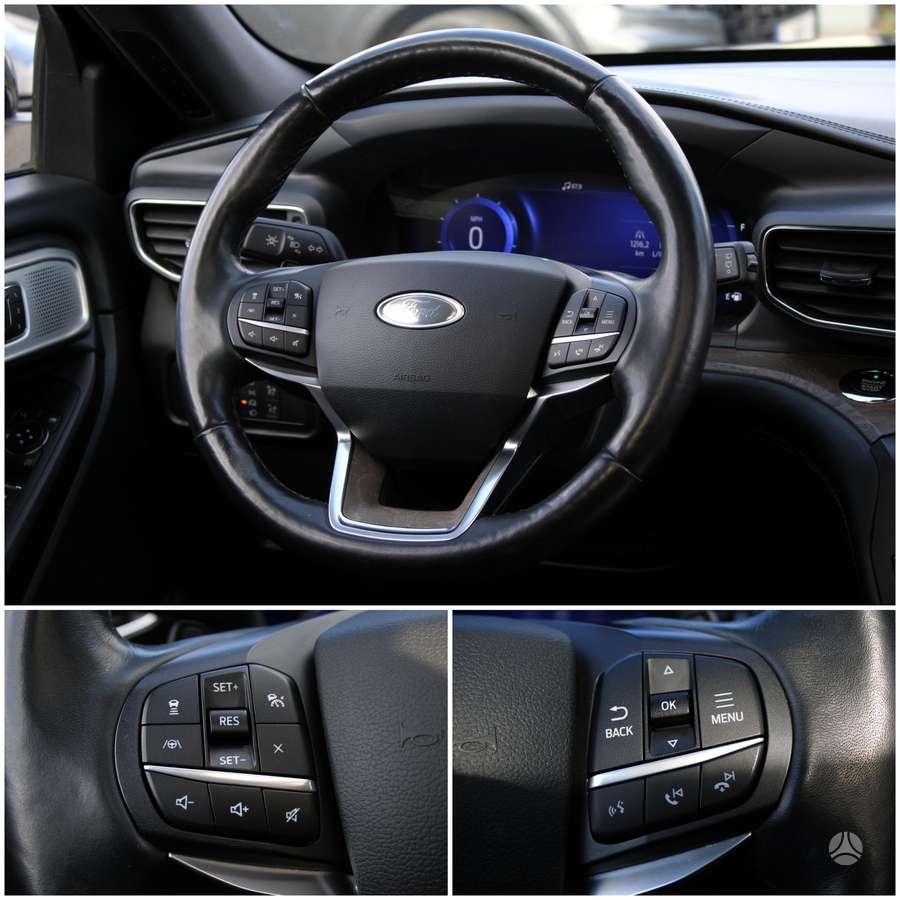 Grey Ford Explorer 2020 in Vilnius, with an engine capacity of 2.96 L and mileage of 165 thousand km for 21900 €, photo 17 on AUTOMOTO.COM.LV