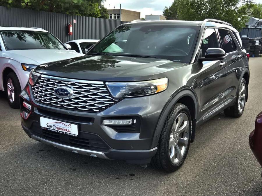 Pelēks Ford Explorer 2020 Viļņa, ar dzinēja tilpumu 2.96 L un nobraukumu 166 tūkst. km par 20900 €, foto 4 vietnē AUTOMOTO.COM.LV