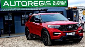 Sarkans Ford Explorer 2020 Kretinga, ar dzinēja tilpumu 3.00 L un nobraukumu 198 tūkst. km par 25499 €, foto  vietnē AUTOMOTO.COM.LV
