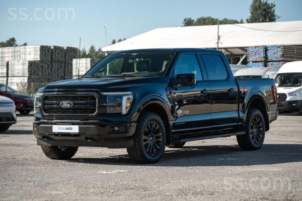 Black Ford F-150 2025 in Riga, with an engine capacity of 3.50 L and mileage of 15 thousand km for 74990 €, photo 1 on AUTOMOTO.COM.LV